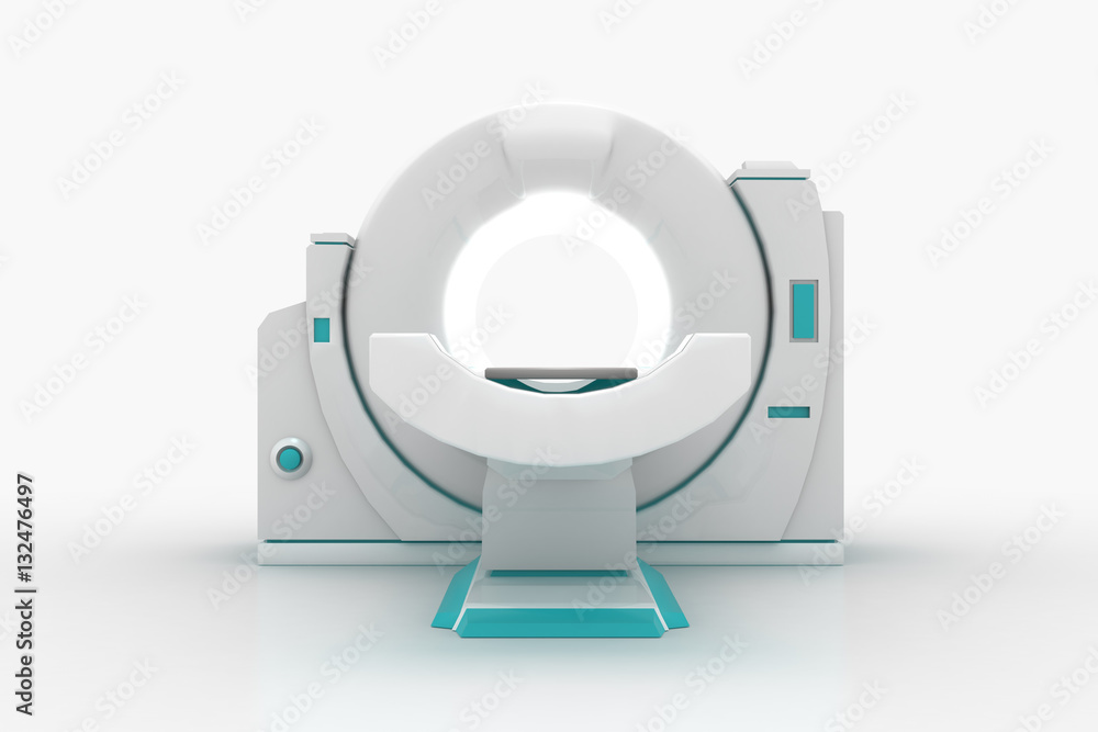 MRT device isolated on white Stock Photo | Adobe Stock