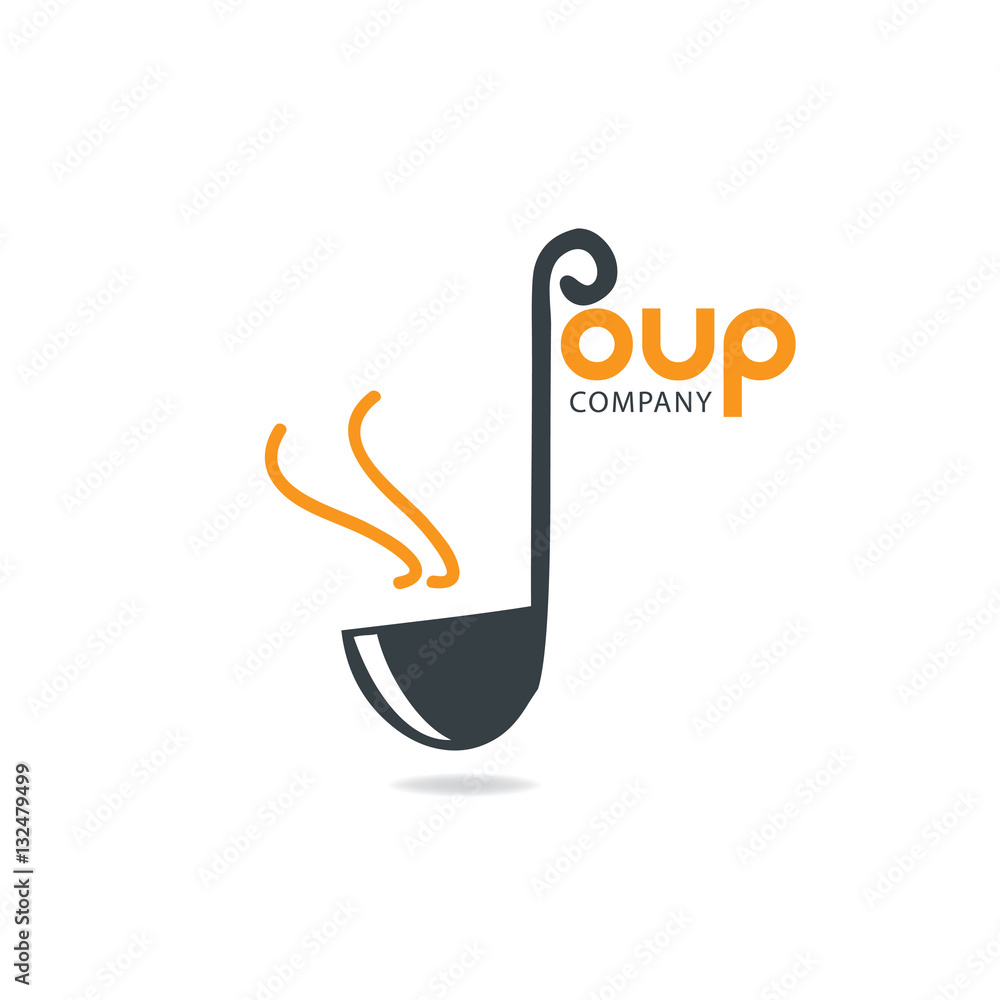 Soup Logo for Restaurant or Kitchen Stock Vector | Adobe Stock