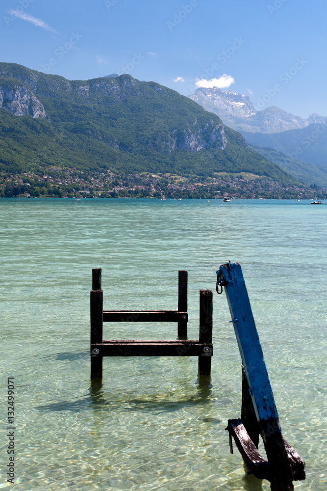 Ponton, lac d'Annecy Stock Photo | Adobe Stock