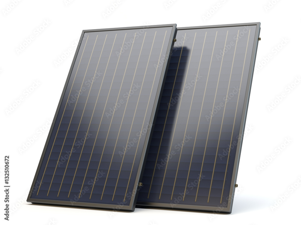 Solar collector Stock Illustration | Adobe Stock