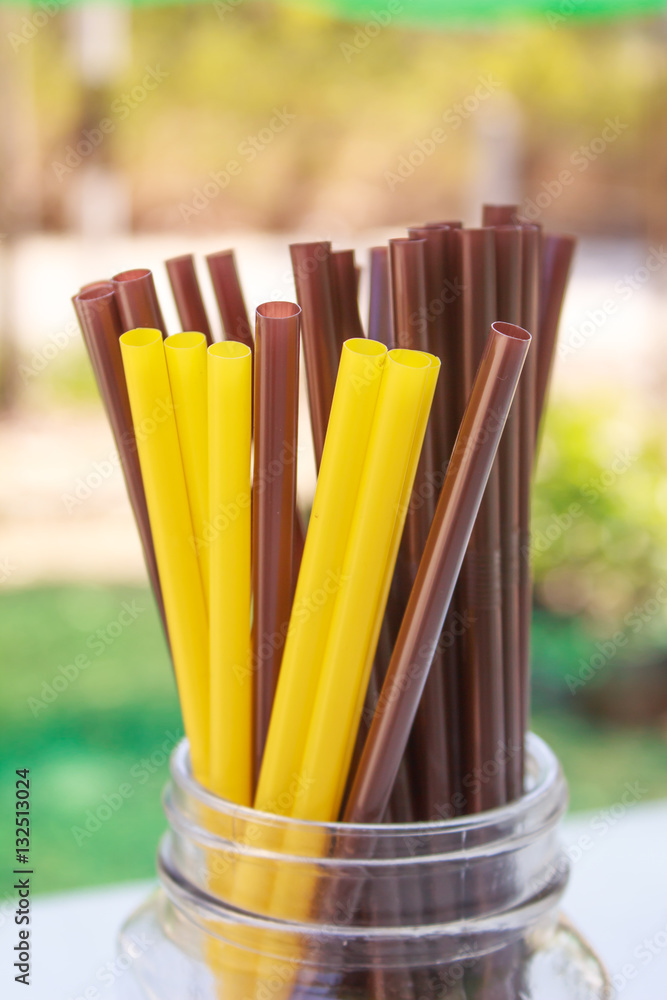 Brown and yellow straw Stock-Foto | Adobe Stock