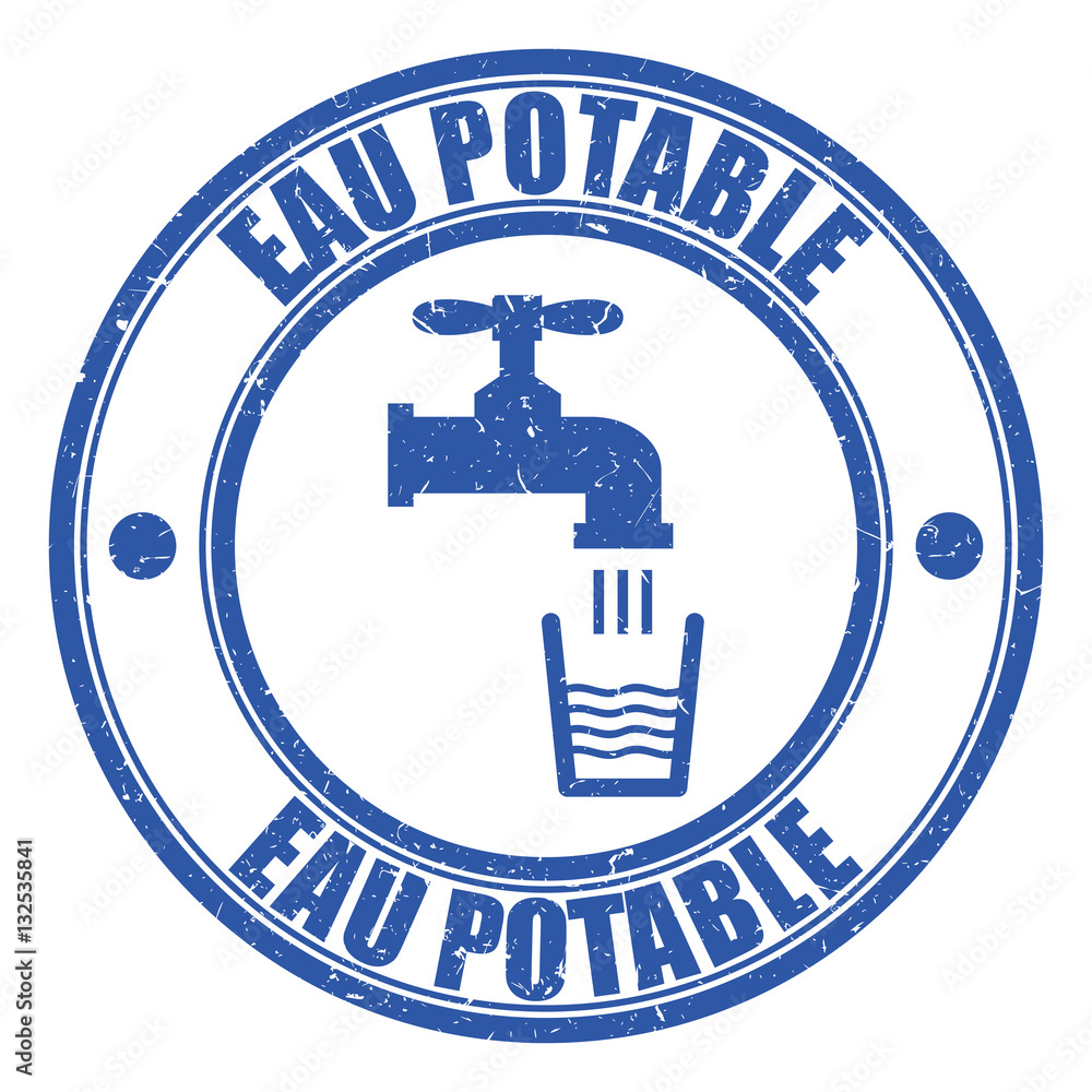 Logo eau potable. Stock Vector | Adobe Stock