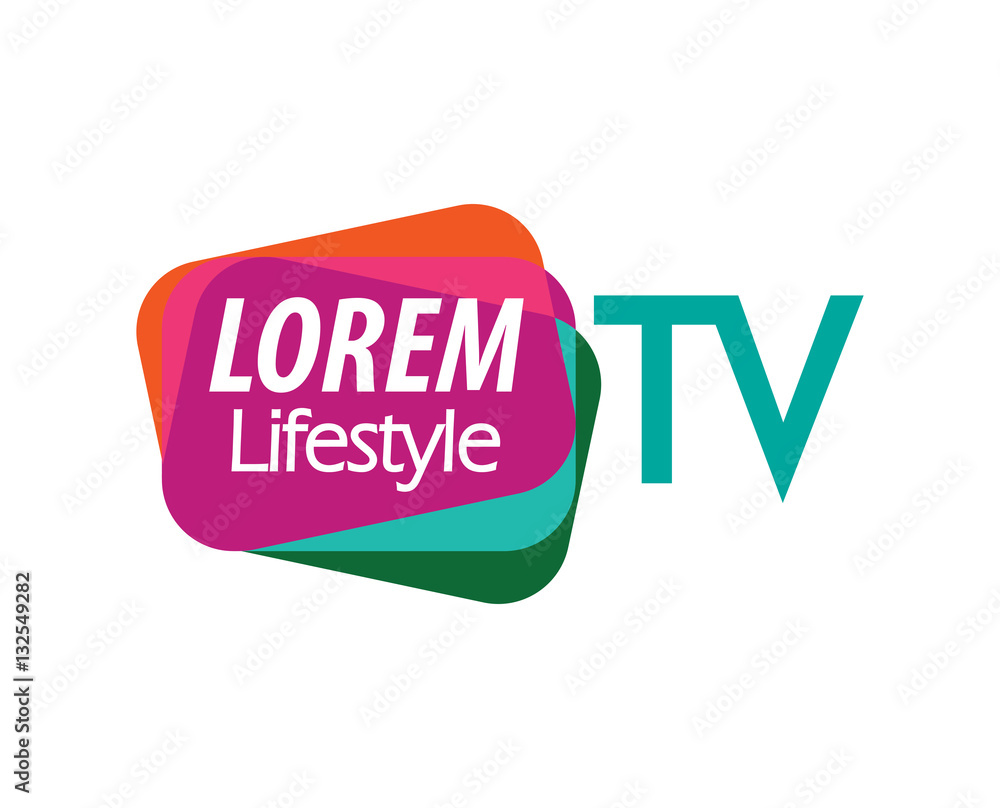 TV Logo Design Concept Stock Vector | Adobe Stock