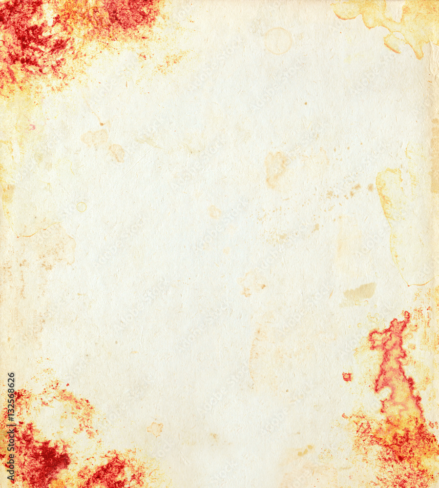 Old paper texture stained with blood on corners Stock Illustration ...
