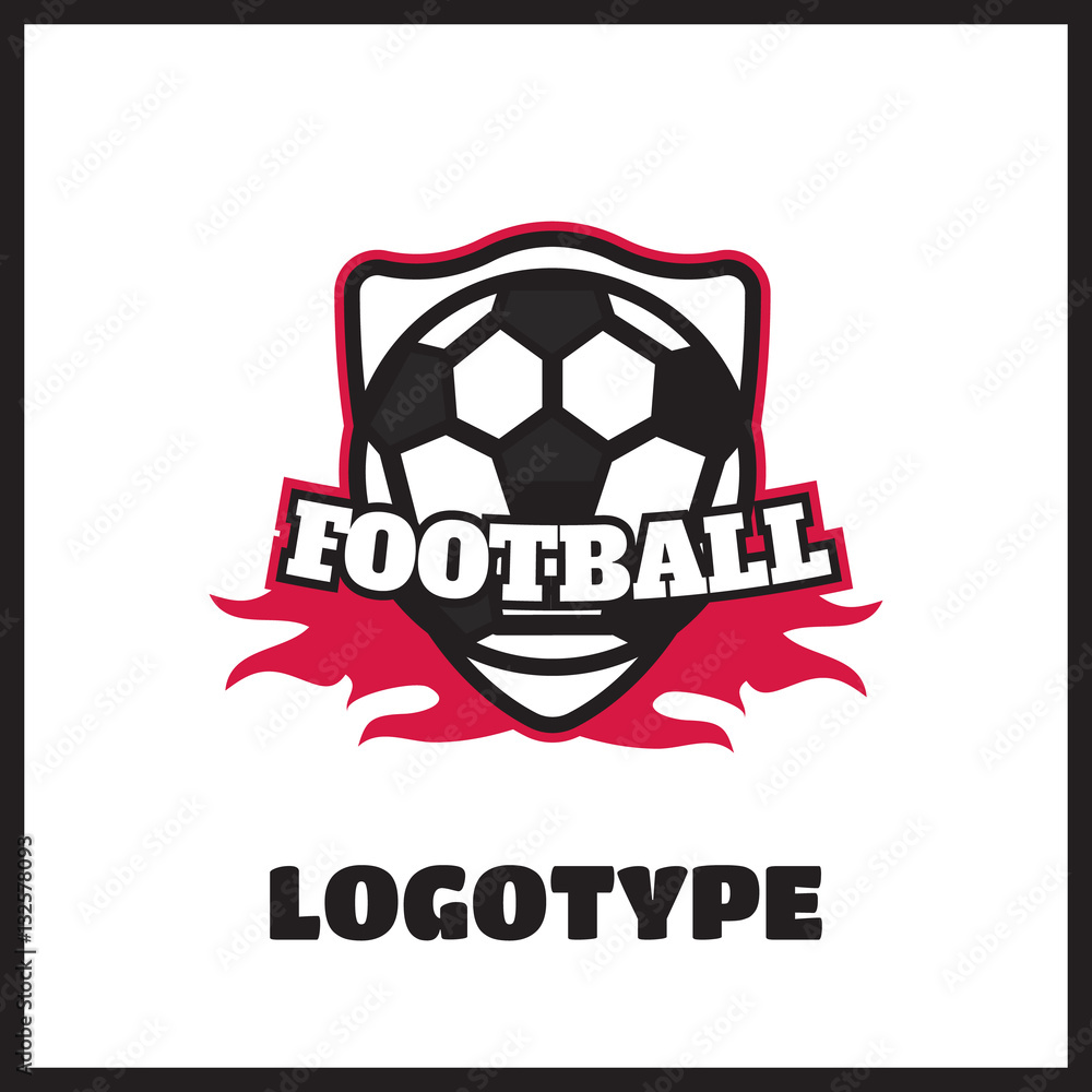 Football or soccer vintage label, logo Stock Vector | Adobe Stock