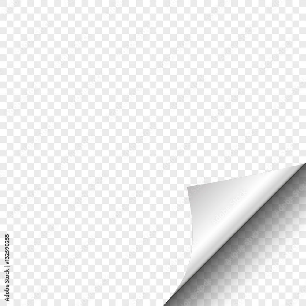Curved corner banner, vector illustration Stock Vector | Adobe Stock