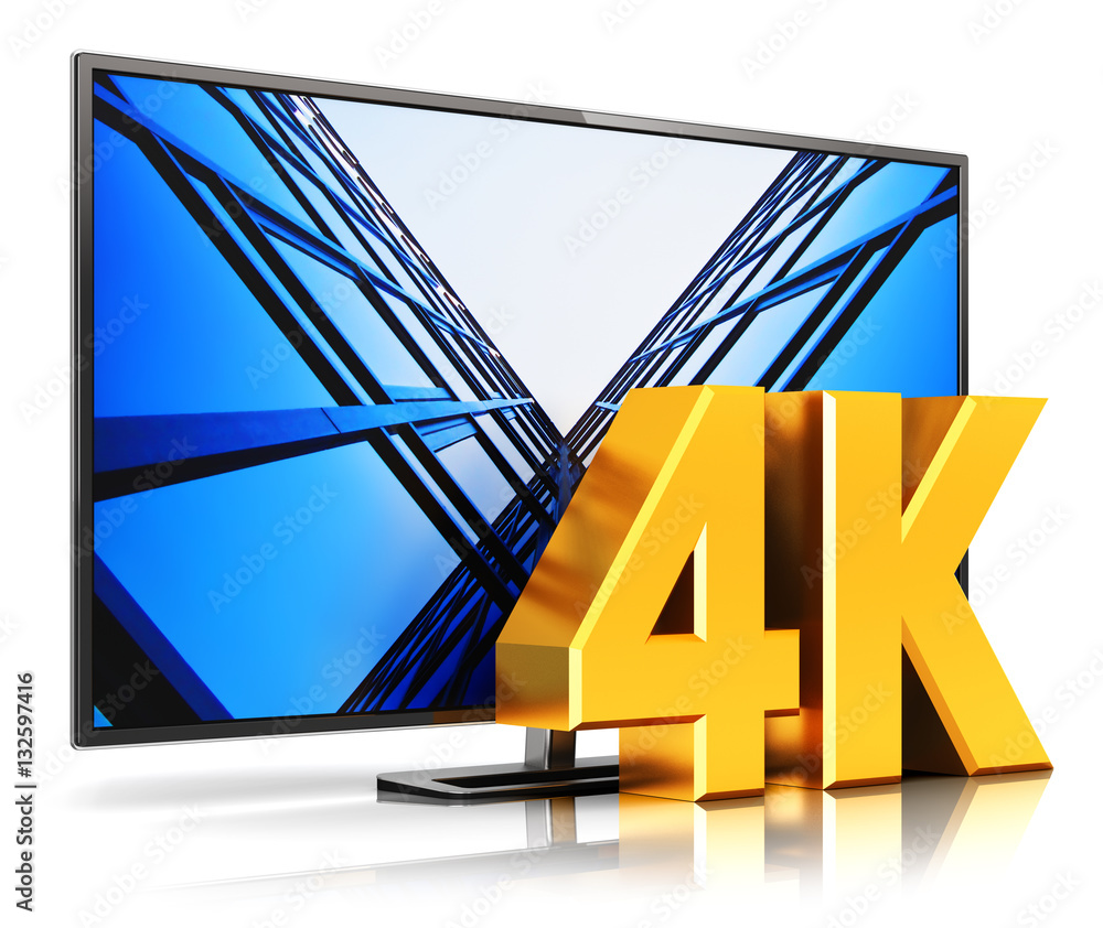 4K UltraHD TV Stock Illustration | Adobe Stock