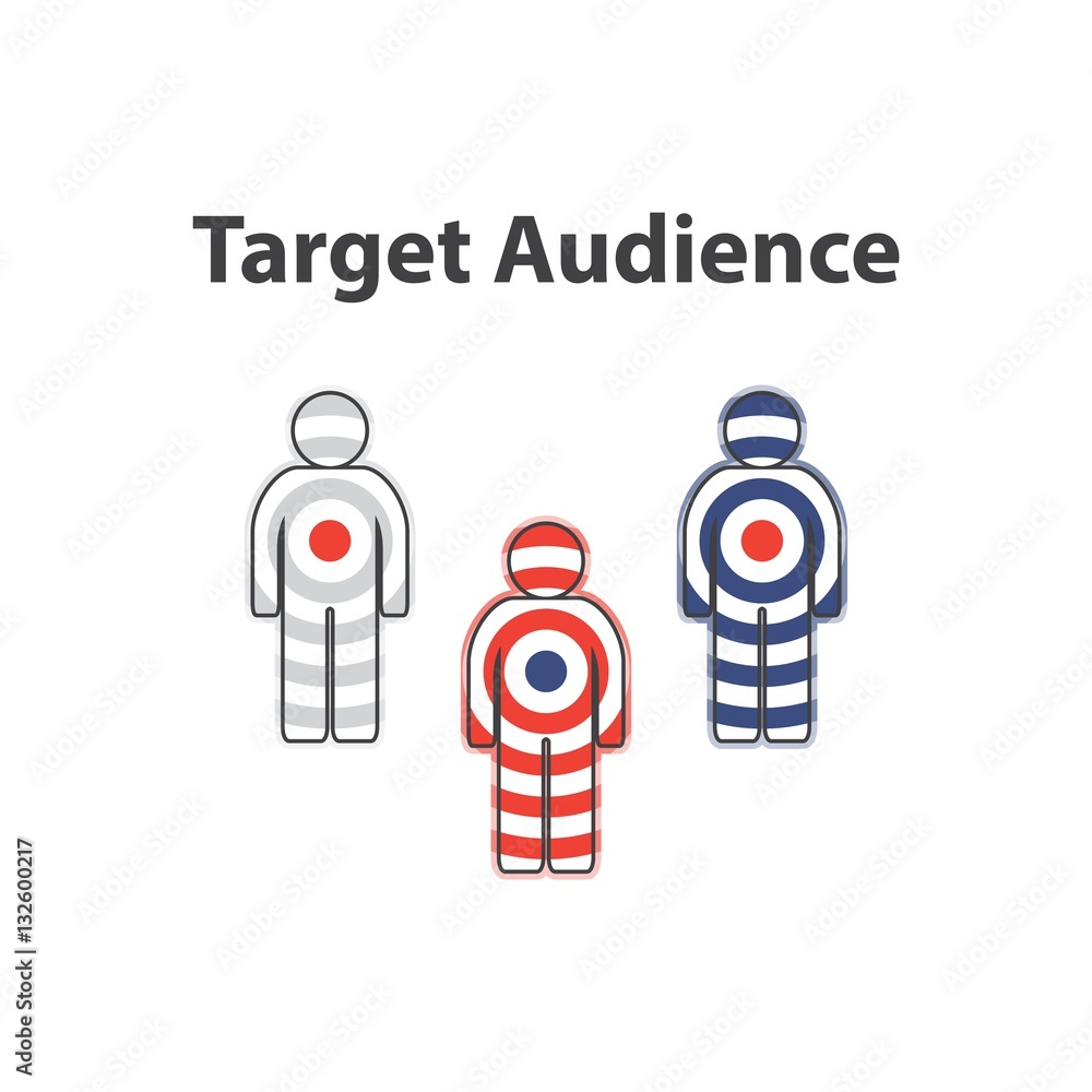 Target Audience. Marketing segmentation. Vector illustration Stock ...