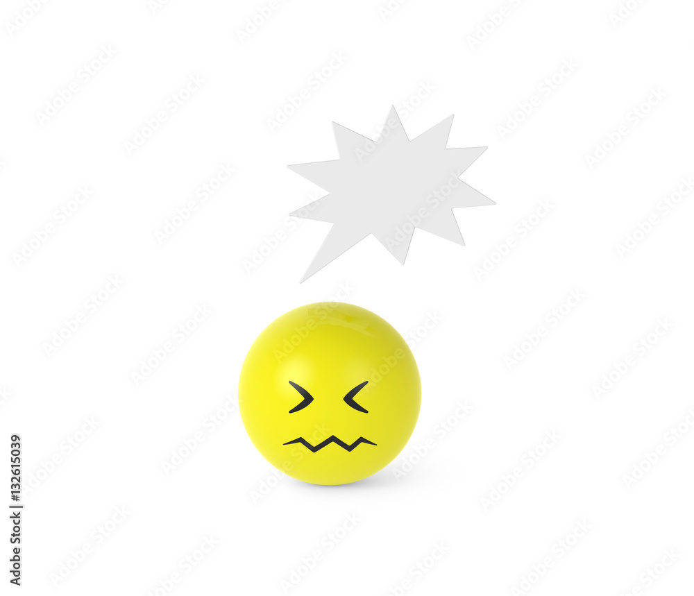 Smiley ist sauer Stock Illustration | Adobe Stock