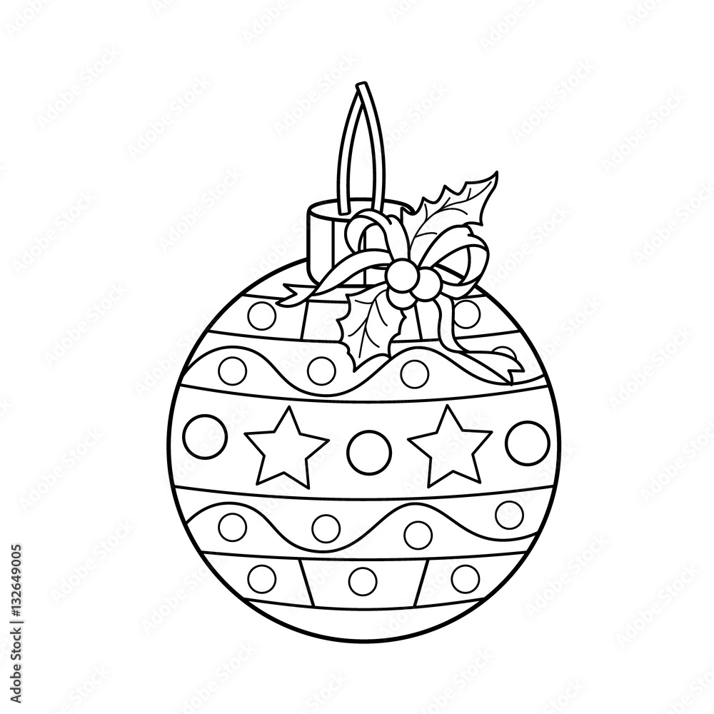 Christmas Balls Outline