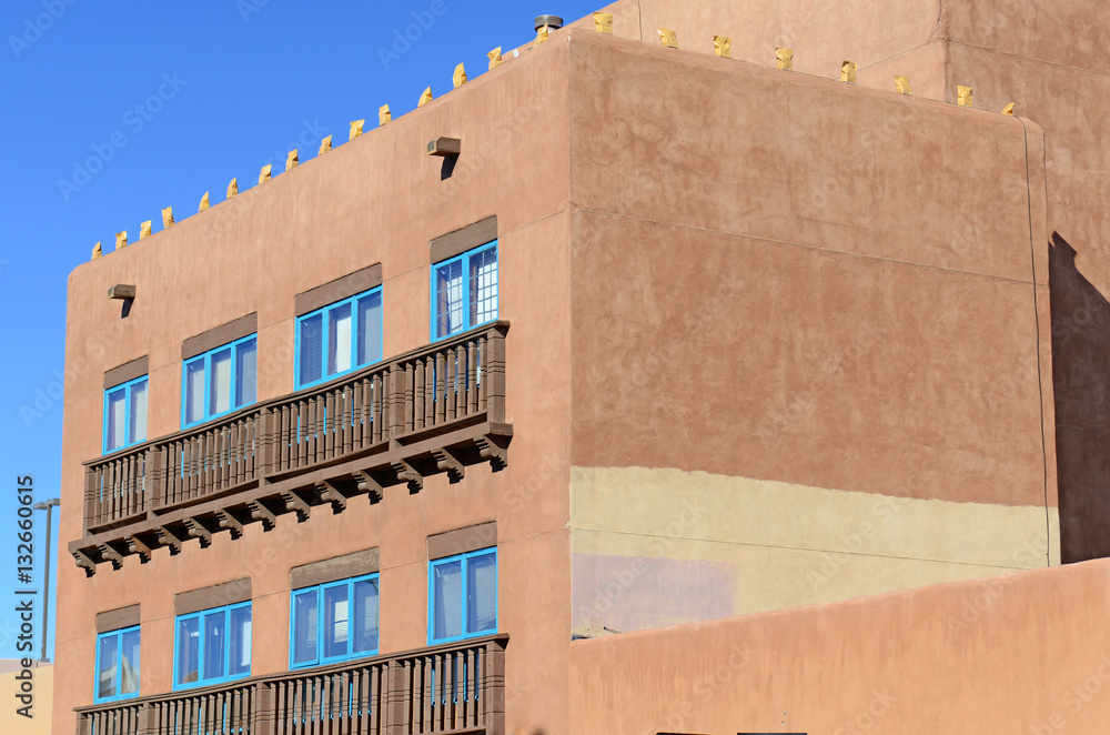 Traditional Pueblo style Adobe Architecture usually in earth tones ...