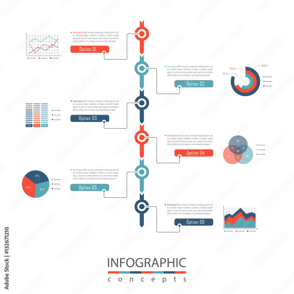 Infographic timeline template can be used for chart, diagram, web ...