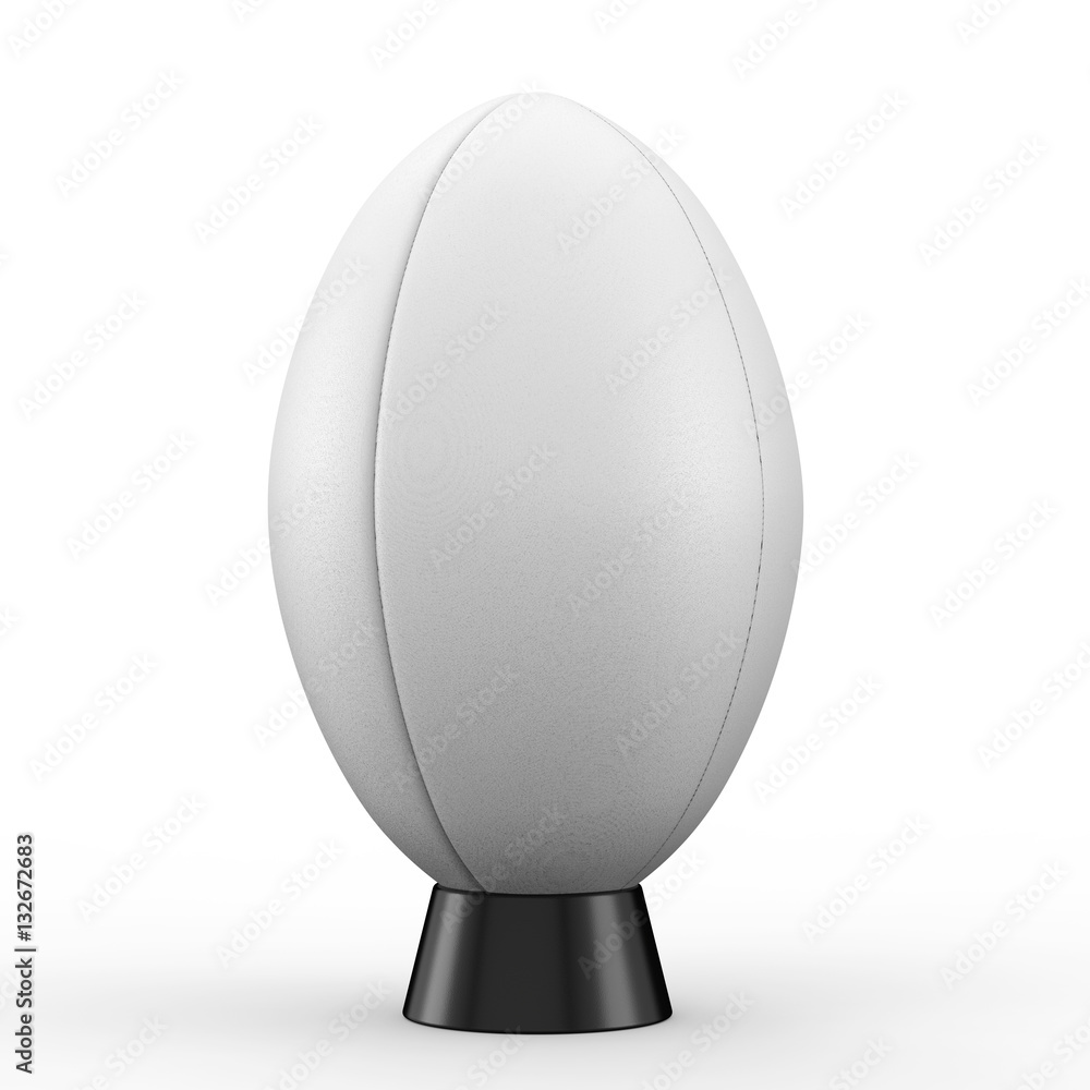 white rugby ball Stock-Foto | Adobe Stock