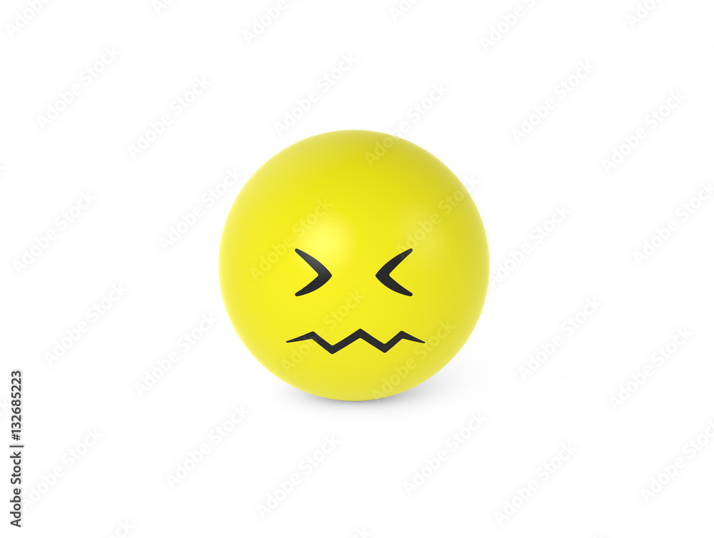 Smiley ist wütend Stock Illustration | Adobe Stock