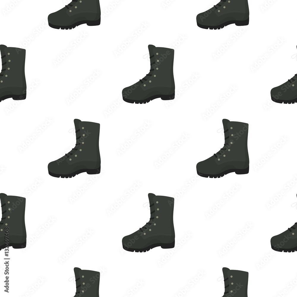 Combat boot icon in cartoon style isolated on white background. Hunting ...