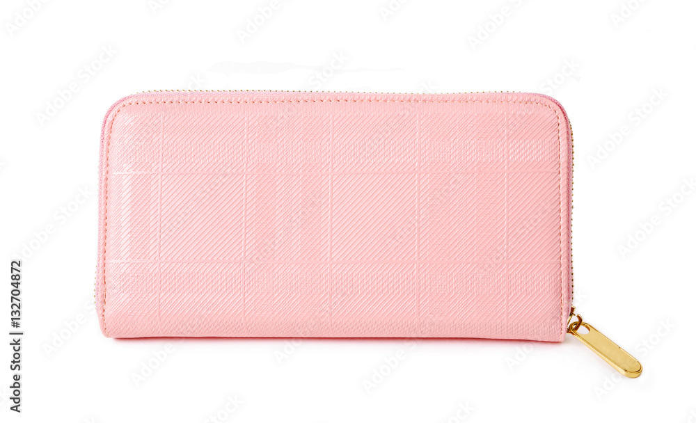 Pink purse isolated. Stock Photo | Adobe Stock