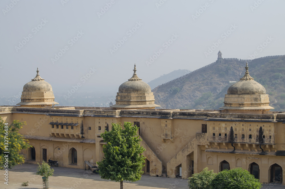 Istorical construction Amber's fort architecture a look inside Stock ...