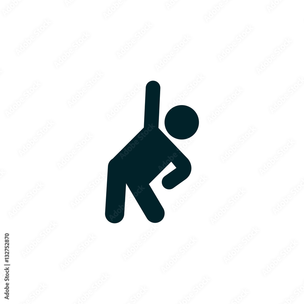 Sport concept represented by pictogram move icon Stock Vector | Adobe Stock