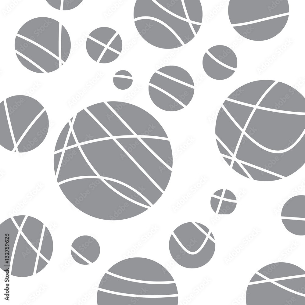 Grey circles background with white lines Stock Vector | Adobe Stock