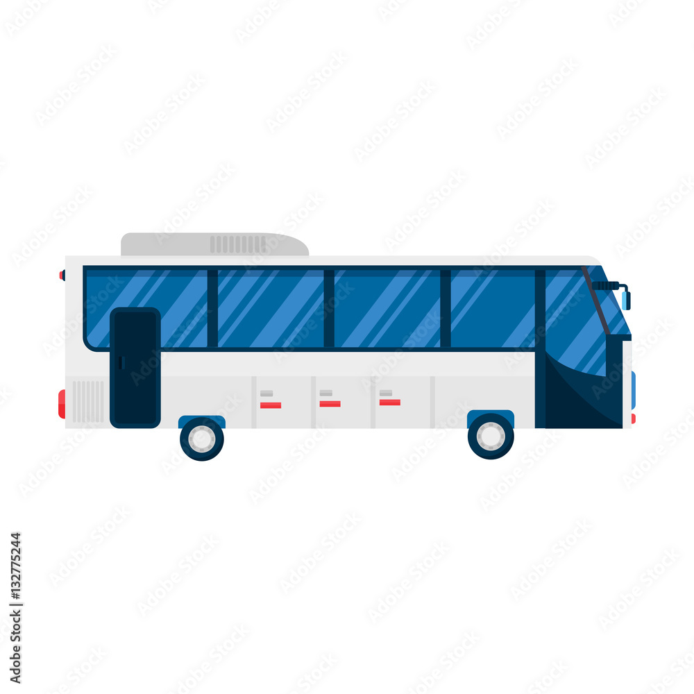 City bus vector illustration. Stock Vector | Adobe Stock