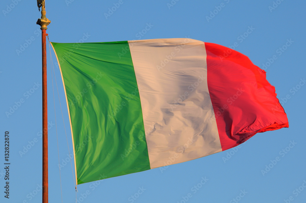 Italia Bandiera Italiana Stock Photo | Adobe Stock