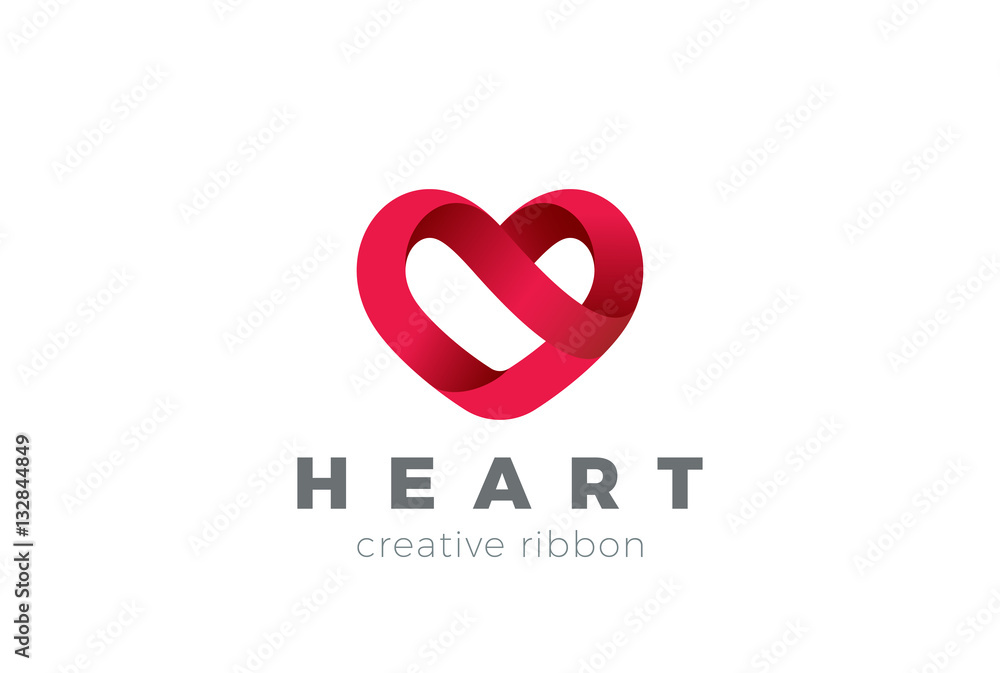 Heart Logo design vector. Valentine day love. Cardiology Medical Stock ...