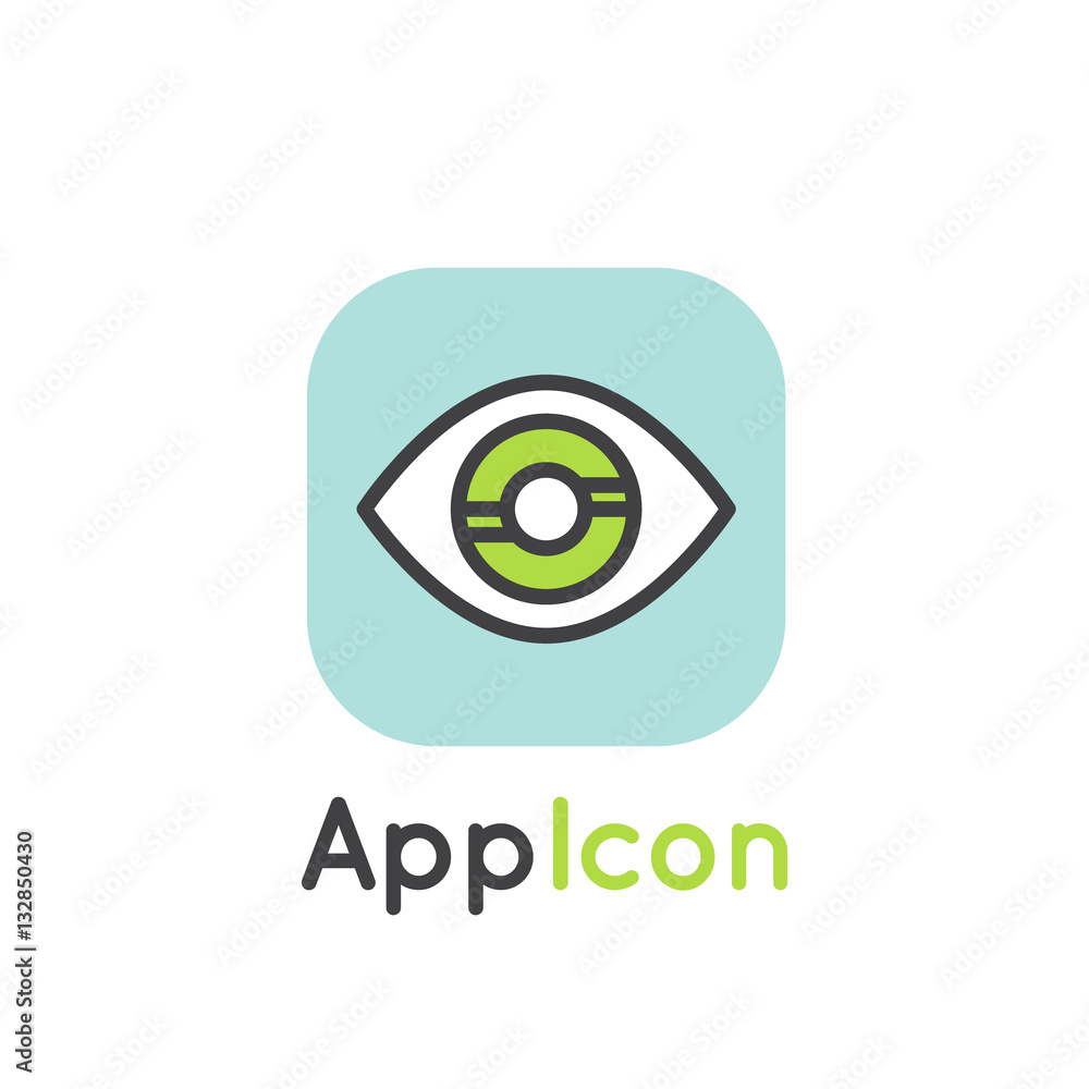Vector Simple Icon Logo for Mobile or Laptop Application Service for ...