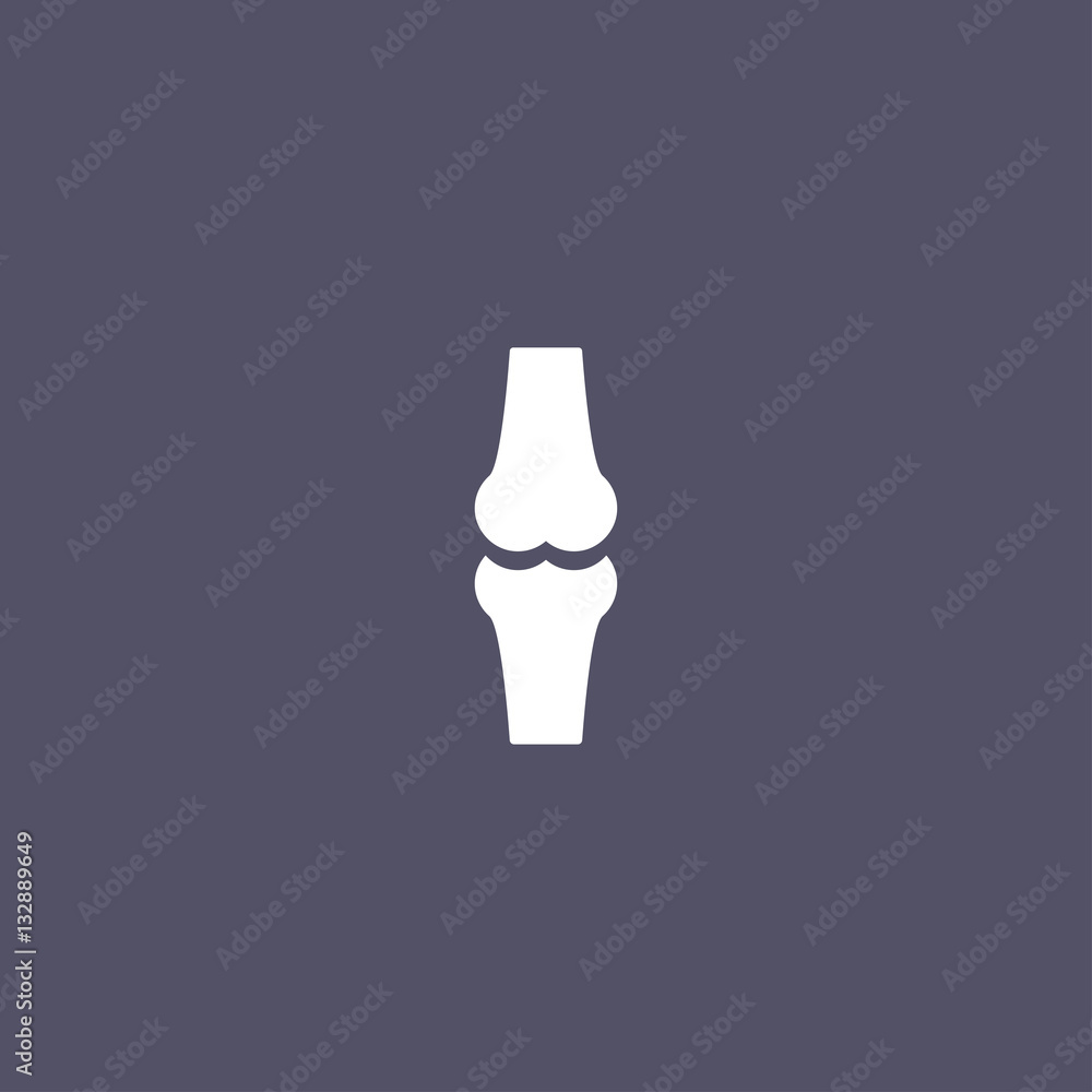 knee joint bone icon Stock Vector | Adobe Stock