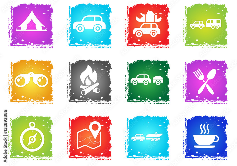 travel icon set Stock-Vektorgrafik | Adobe Stock