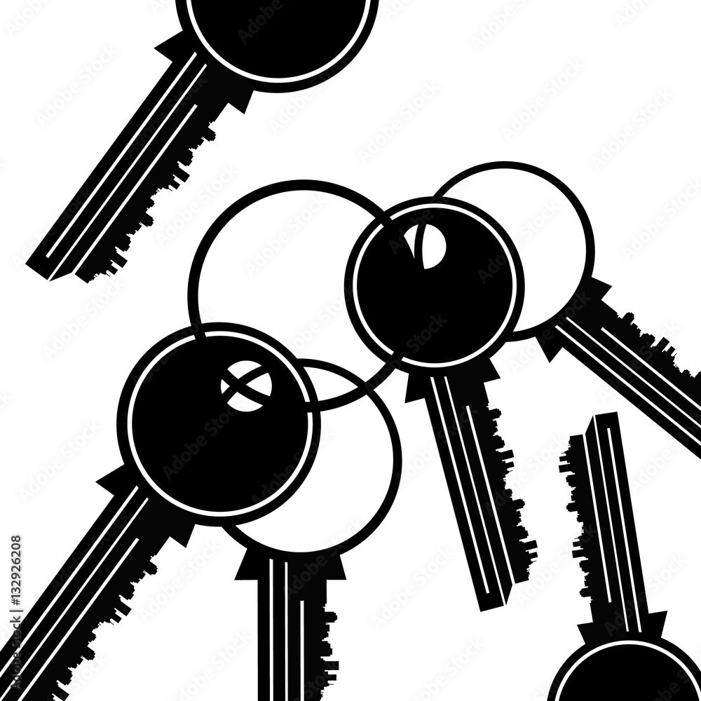 key house vector symbol door lock icon Stock Vector | Adobe Stock