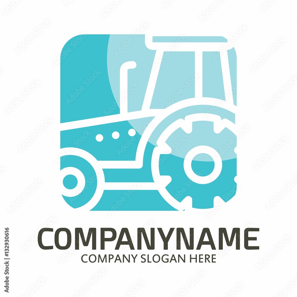 Tractor logo icon vector template Stock Vector | Adobe Stock