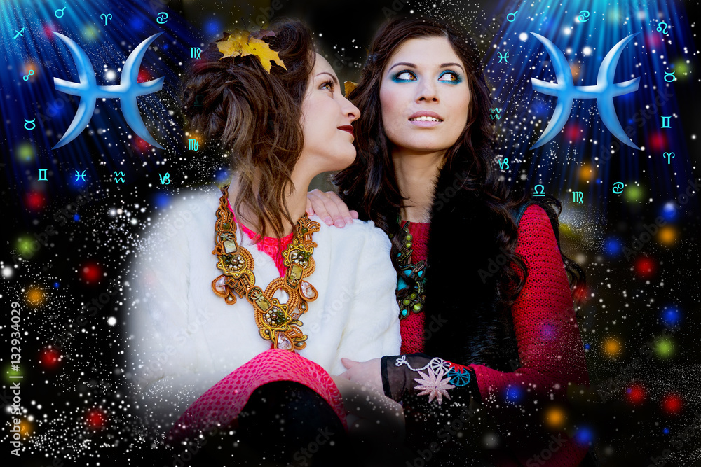 Zodiac sign ,pisces Stock Photo | Adobe Stock