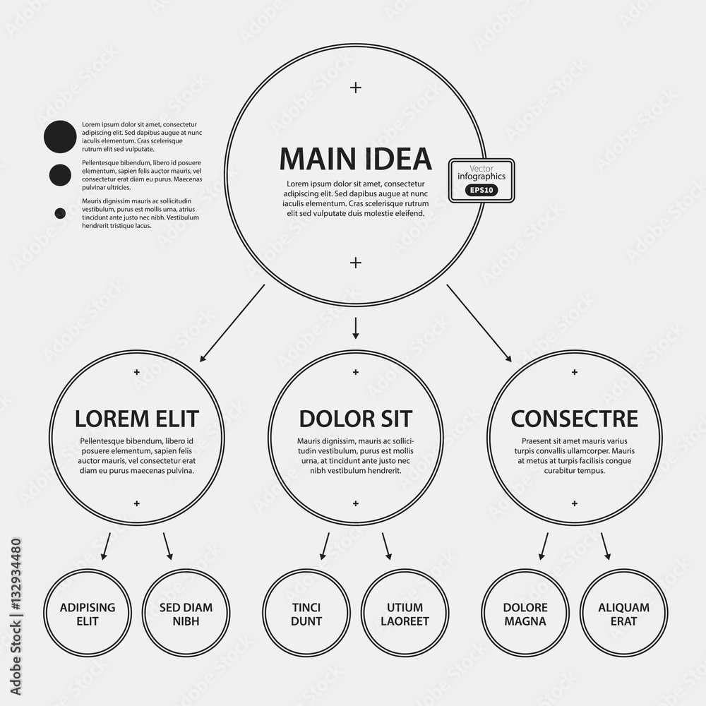 Corporate design template on white background. Useful for advertising ...