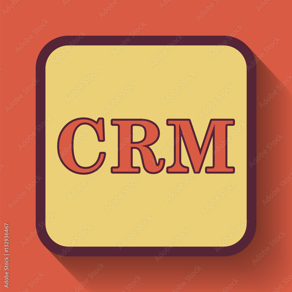 CRM icon Stock Illustration | Adobe Stock