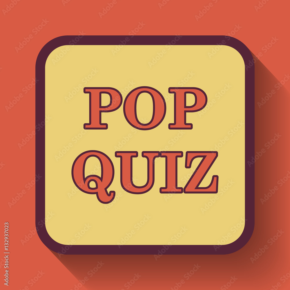 Pop quiz icon Stock Illustration | Adobe Stock