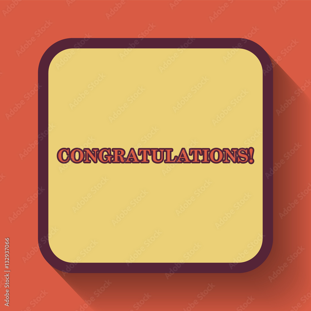 Congratulations icon Stock Illustration | Adobe Stock