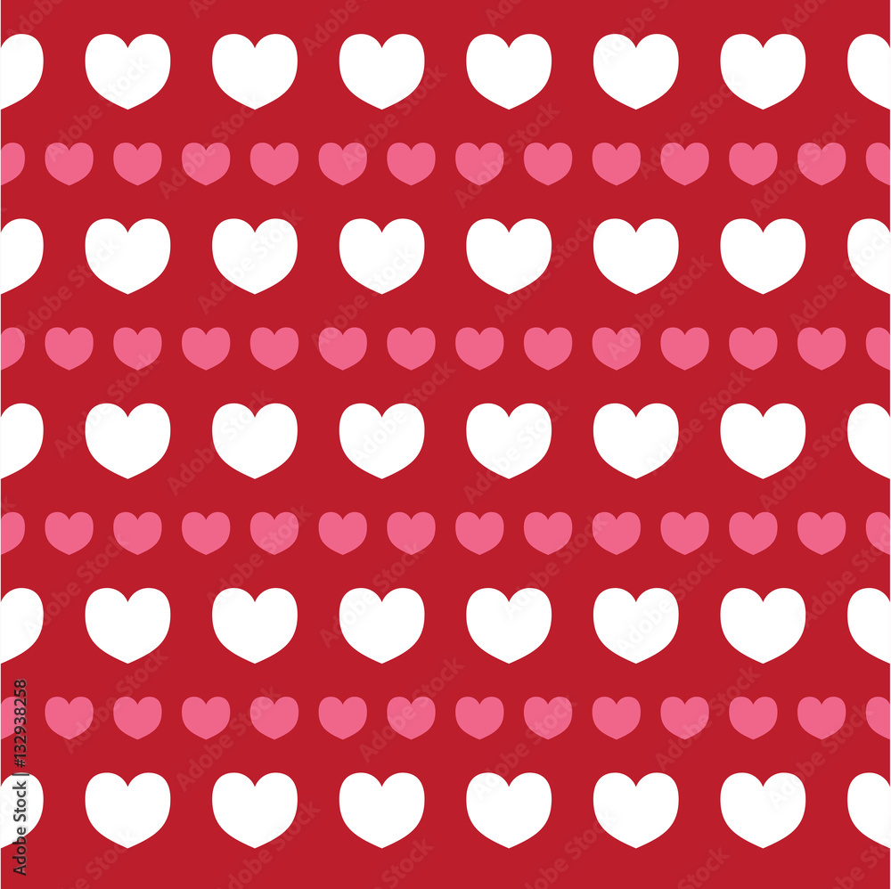 romantic texture with hearts Valentine day. Pattern for wallpaper ...