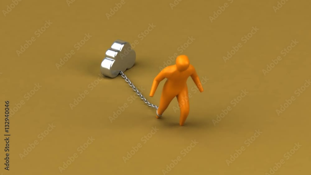 Burden symbol - 3D Animation Stock Video | Adobe Stock