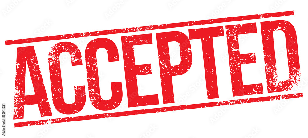 Accepted stamp Stock Vector | Adobe Stock