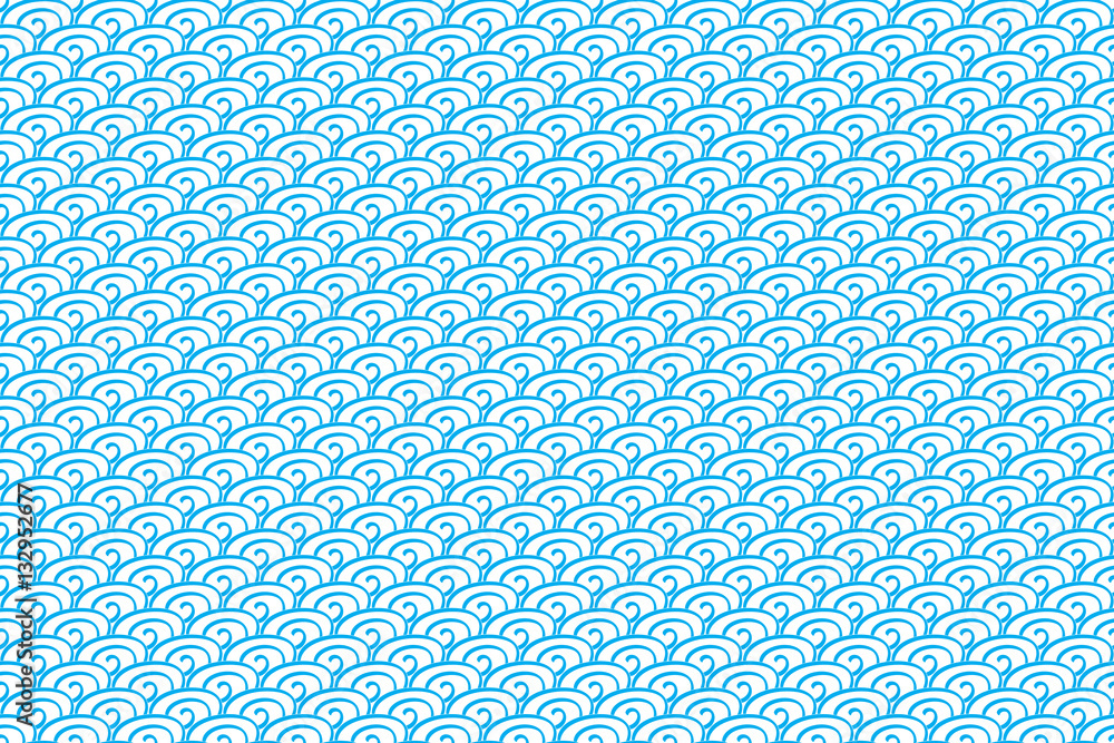 seamless Traditional japanese seigaiha ocean wave pattern Stock Vector ...