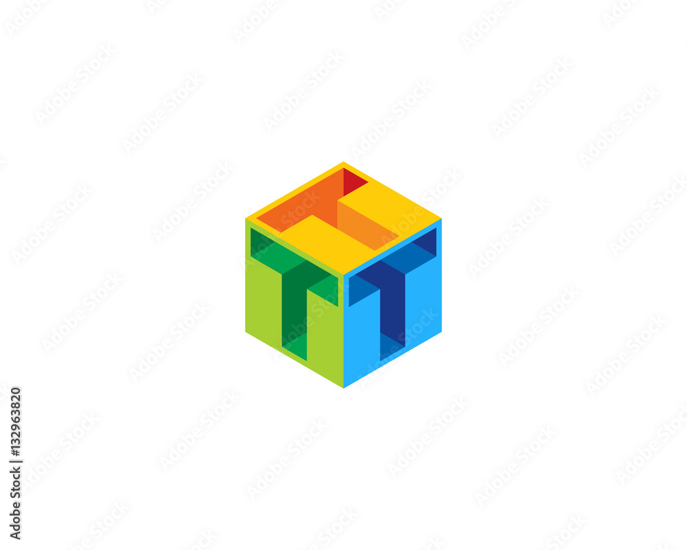 Letter T 3d Logo Design