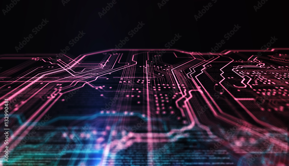 Technology background/Technology background of the abstract computer ...