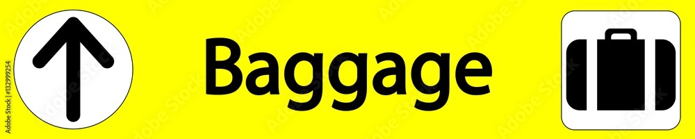 Baggage icon, airport sign, vector illustration Stock Vector | Adobe Stock