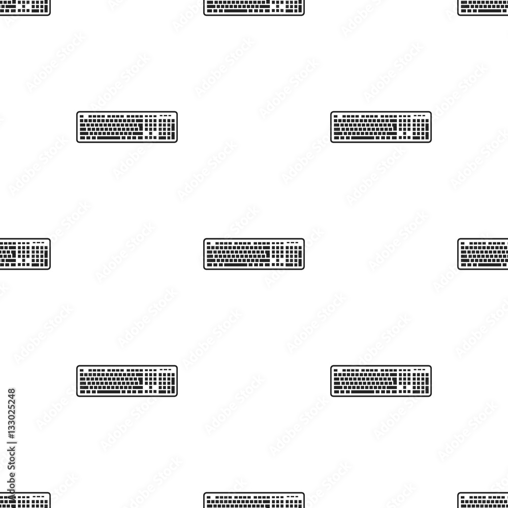 Keyboard icon in black style isolated on white background. Personal ...