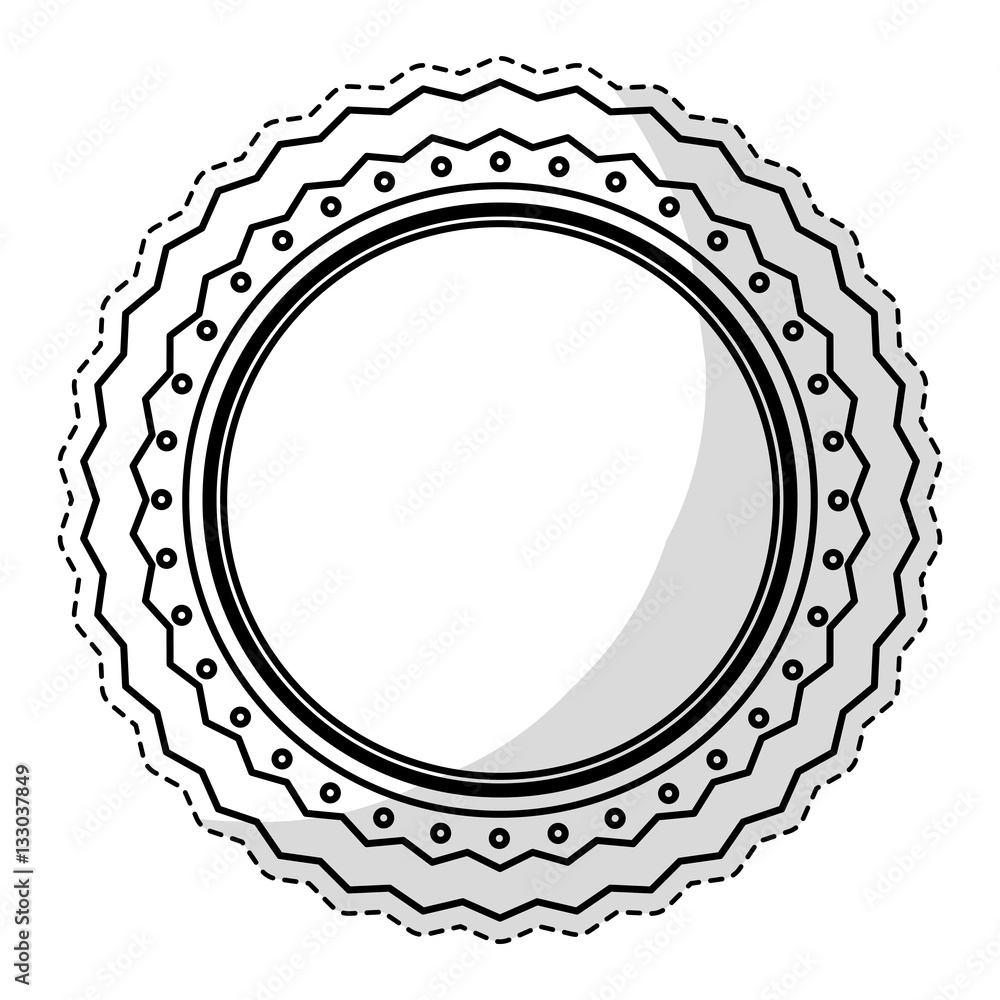 Blank Round Emblem