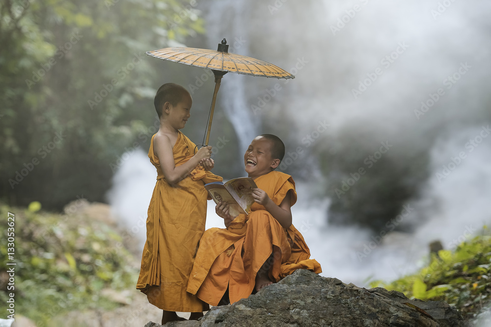 Novice monk Stock Photo | Adobe Stock
