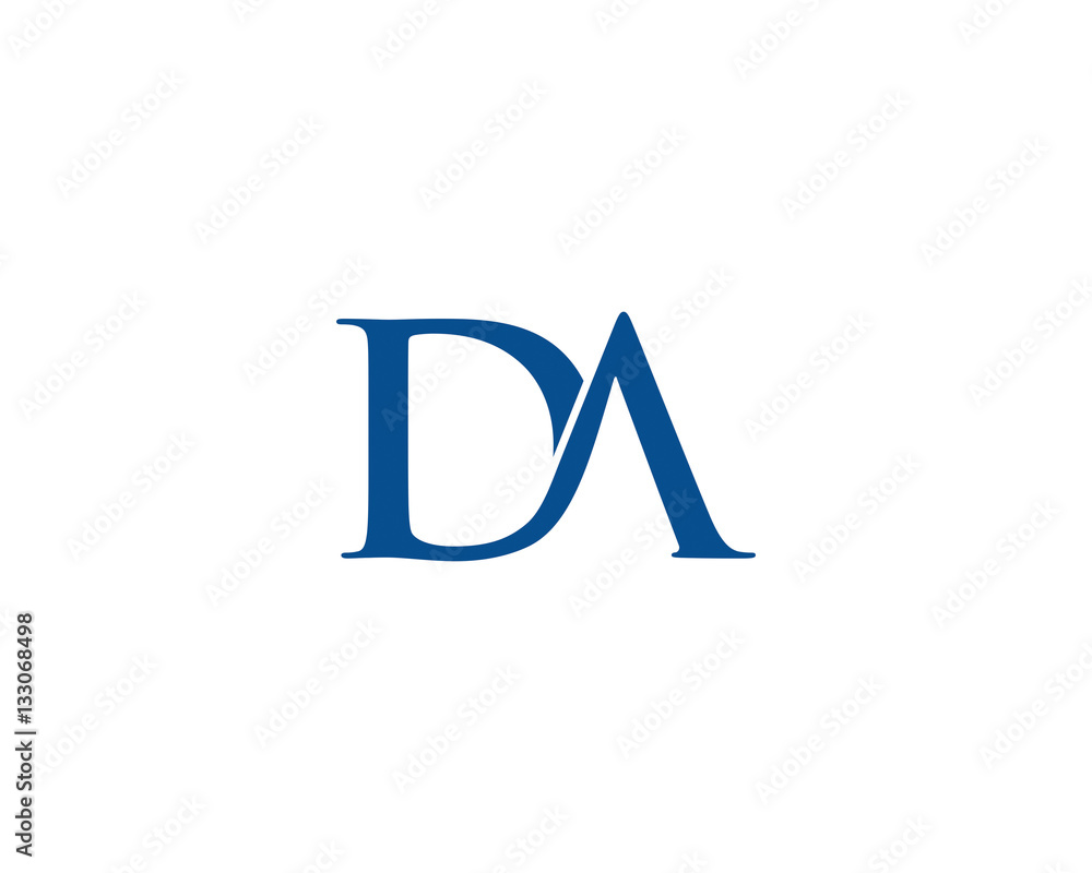 DA Letter Logo Icon 1 Stock Vector | Adobe Stock