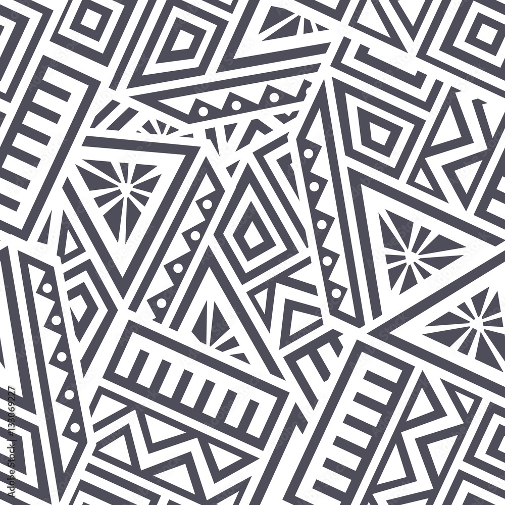 Aztec Vector Seamless Pattern Stock Vector | Adobe Stock