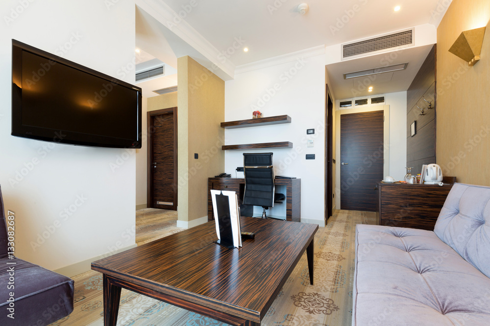 Interior of a hotel room Stock Photo | Adobe Stock