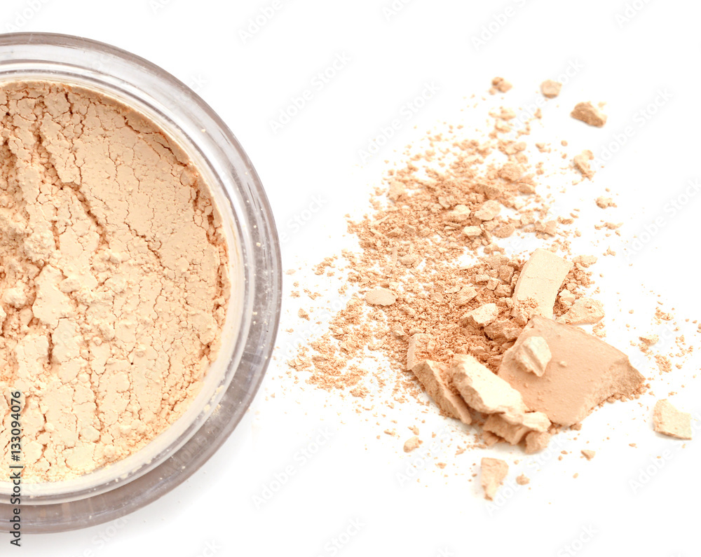 make up loose cosmetic powder close up Stock Photo | Adobe Stock